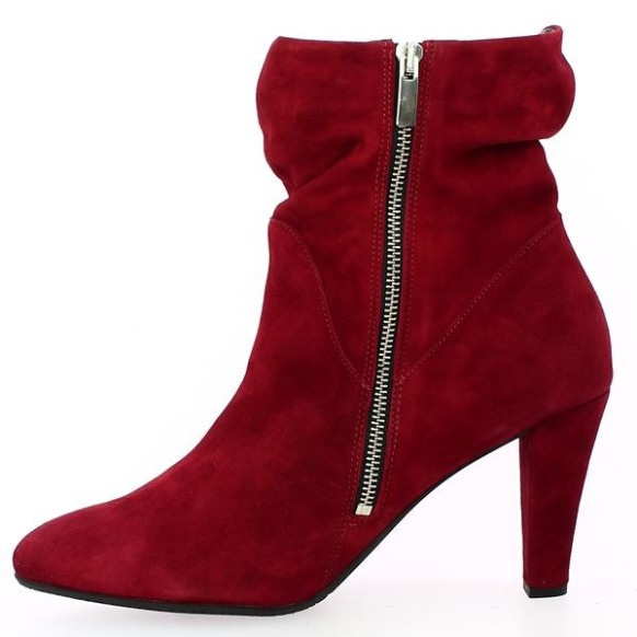 Ariane - Boots talon rouge fripée cheville - Bottines à talons 42, 43 ...